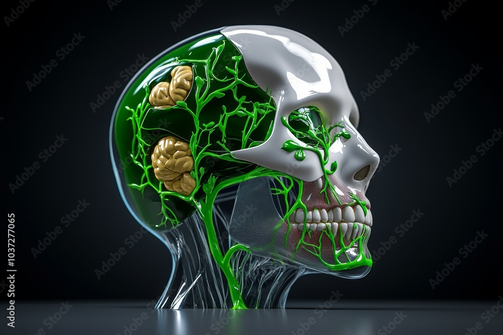 Lymphatic system, shown through transparent layers of skin and muscle ...