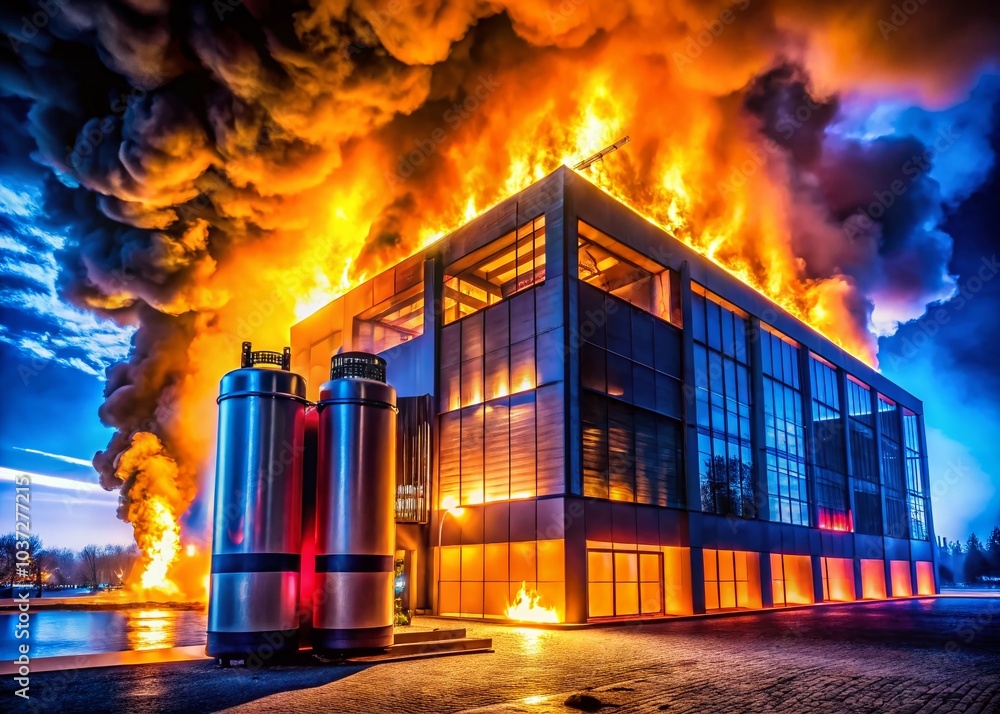 ภาพถ่าย Stock Lithium-Ion Battery Overheating Fire Risks and Safety ...