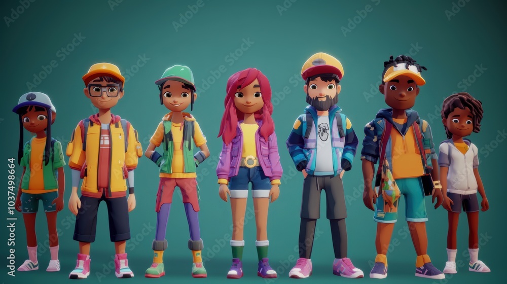 Customizable avatar of unique personalities in a virtual world. A ...