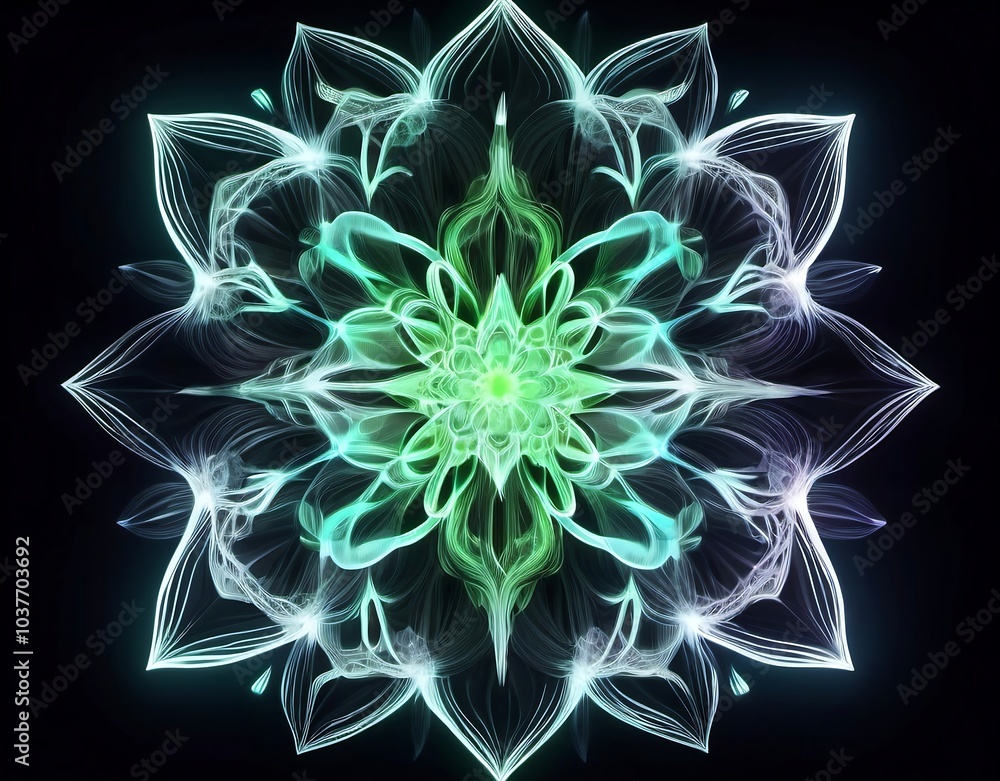 Exquisite geometric floer design as a symbol of the universe in the ...