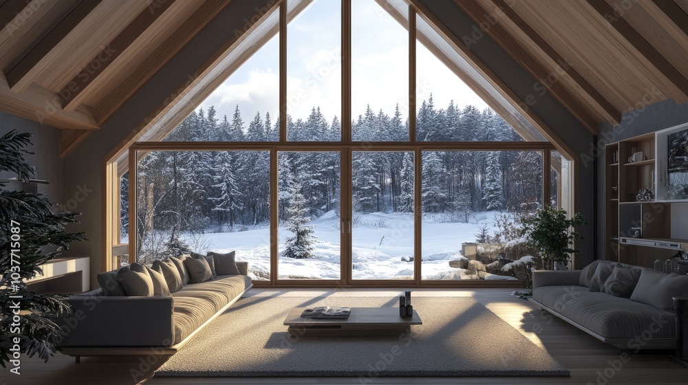Luxurious eco friendly living room featuring parquet flooring wooden ...