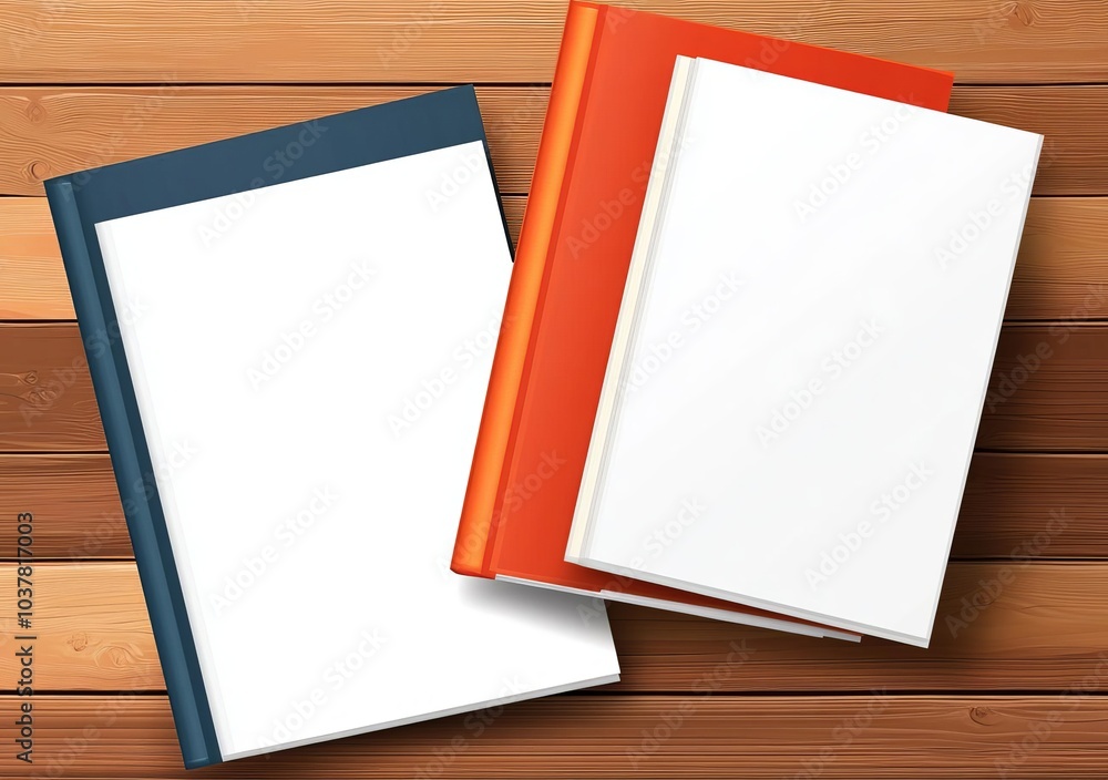 Foto de Stock Blank Book Mockup, Blank Book cover Design, Print Ready ...