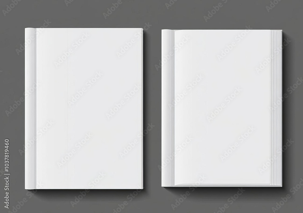 Foto de Stock Blank Book Mockup, Blank Book cover Design, Print Ready ...