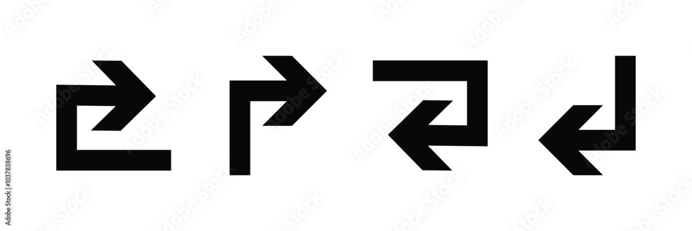 Way direction arrow. Go straight this way one way only turn U turn left ...