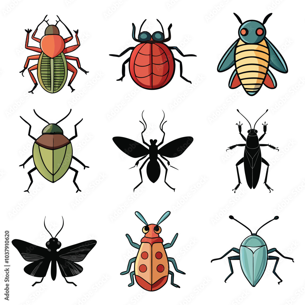 insect clipart a collection of butterflies and moths including one of ...