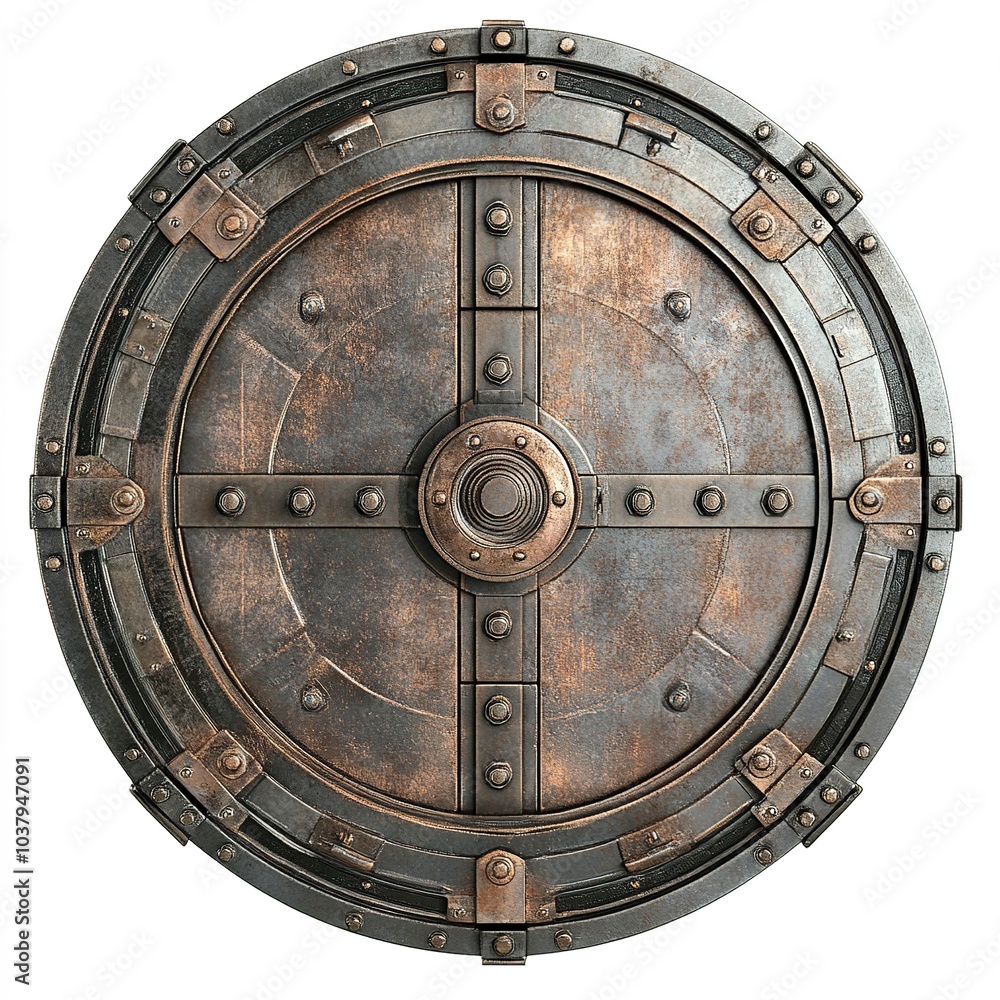 Bank vault door clipart, security element, metallic finish, industrial ...