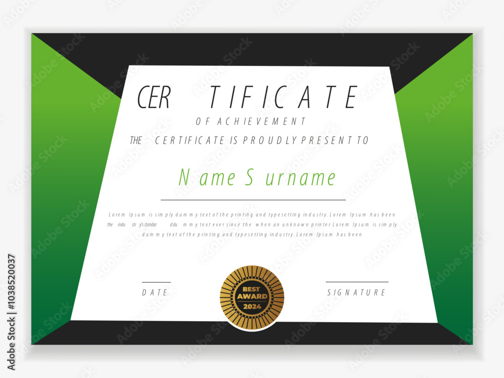 Modern certificate appreciation, certificate achievement template ...
