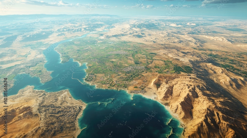 A detailed map of Israel and Palestine with highlighted natural ...