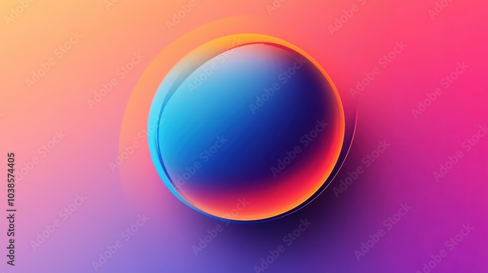 Layered gradients that create a sense of depth and dimension, with ...