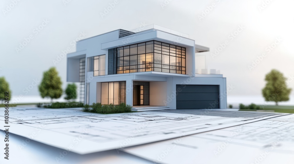 architect project office blueprint design plan workplace architecture ...