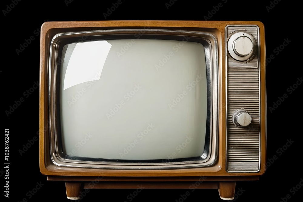 Vintage television screen in a PNG format, featuring a transparent ...