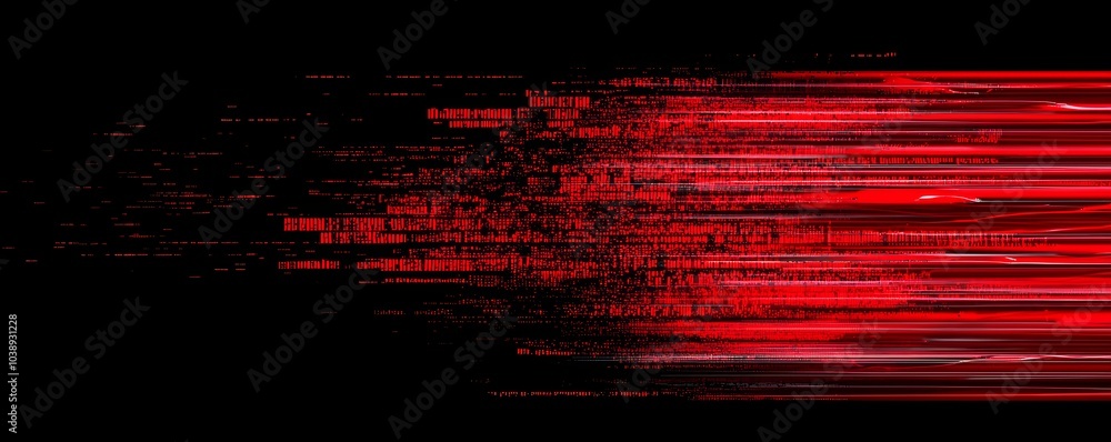 A critical error screen filled with red 'Security Threat' messages ...