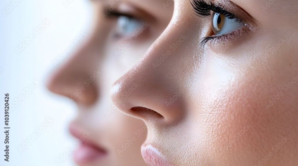 Visual timeline comparing results of non-surgical nose reshaping and ...