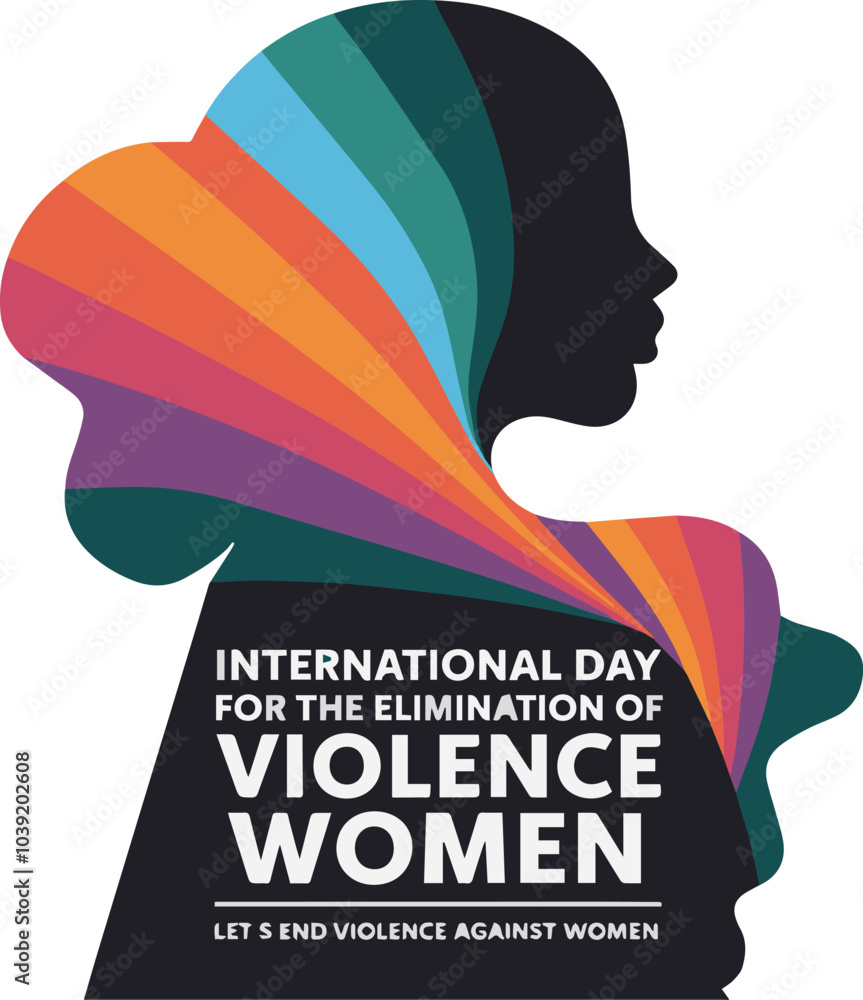 International Day for the Elimination of Violence Against Women, Vector ...