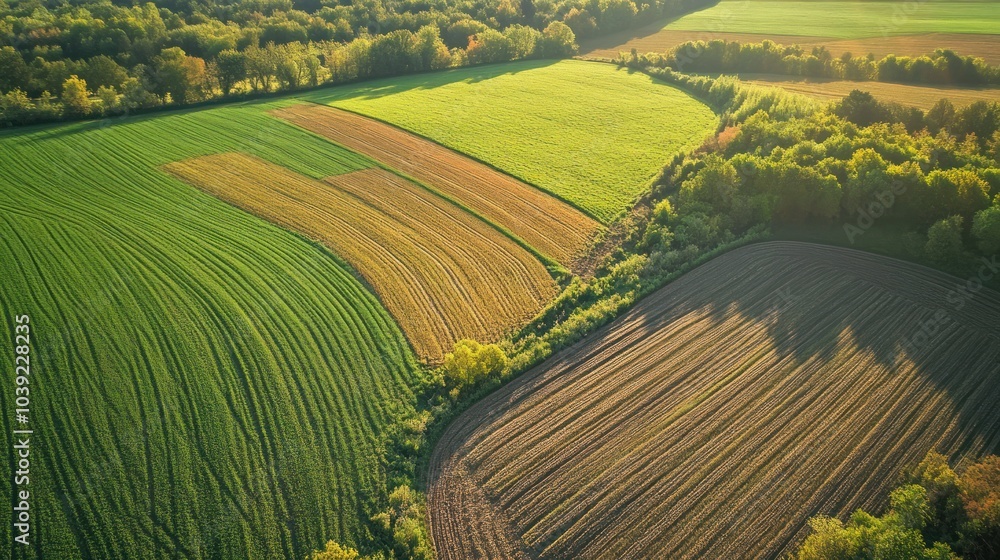 A field where conservation agriculture techniques are being used to ...