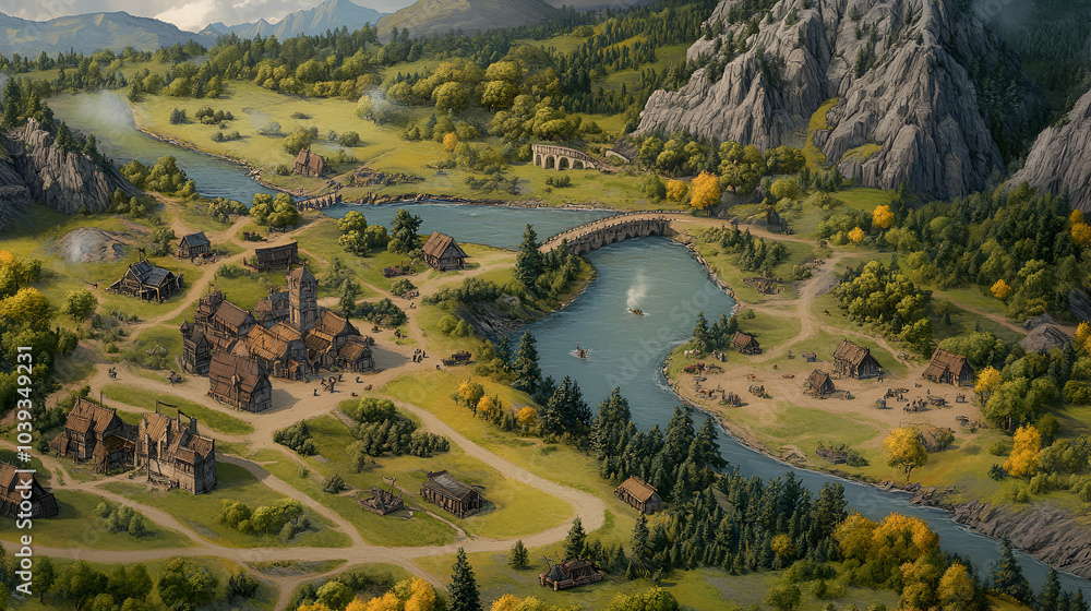 DnD Battlemap battle, map, canyons, detailed, battles, winding Stock ...