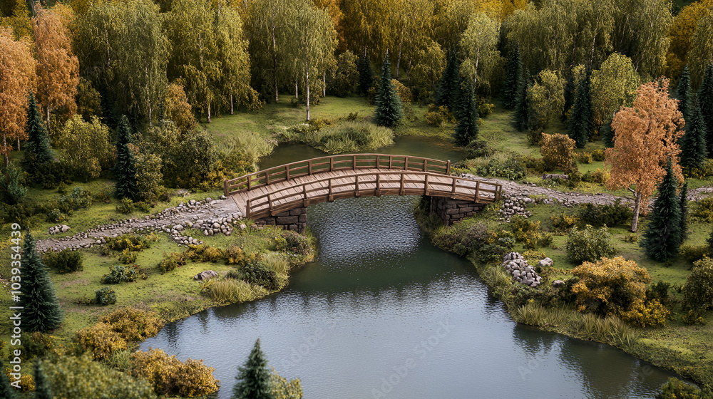 DnD Battlemap bridge, sturdy, scenic, battle, map, tabletop Stock ...