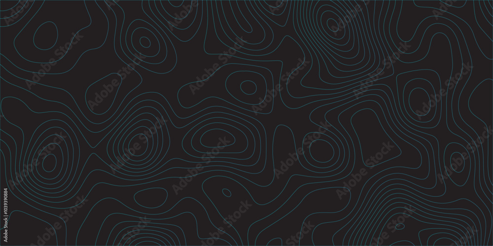 Abstract black colorful gradient Topographic line map pattern ...
