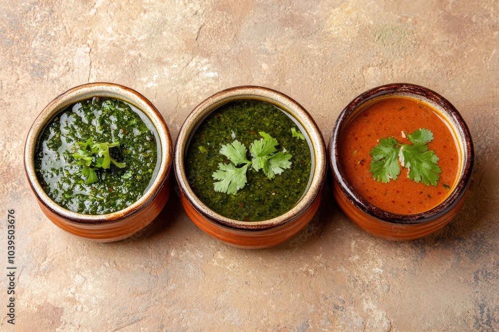 Chutney Trio: Indian Traditional Chutneys for Chaat and Sev Puri ...