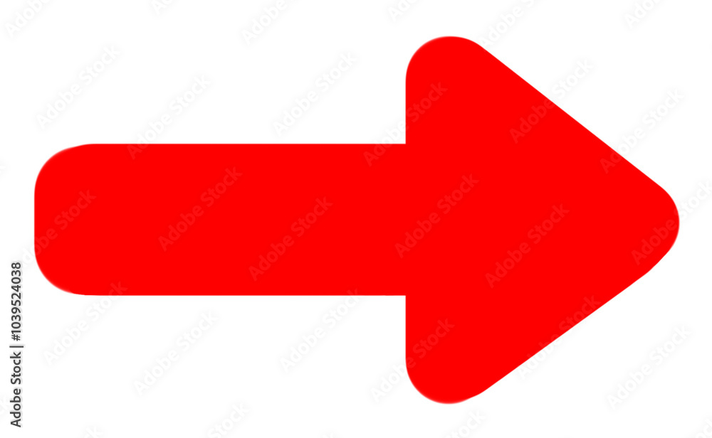 Right arrow isolated - PNG. Illustration of a red arrow pointing right ...