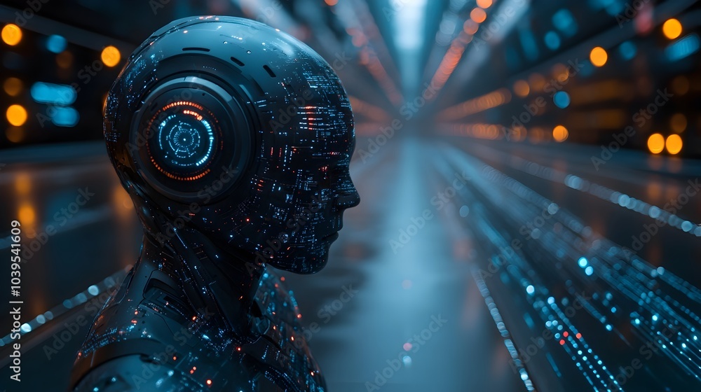 A chilling depiction of a dystopian future where AI-powered technology ...