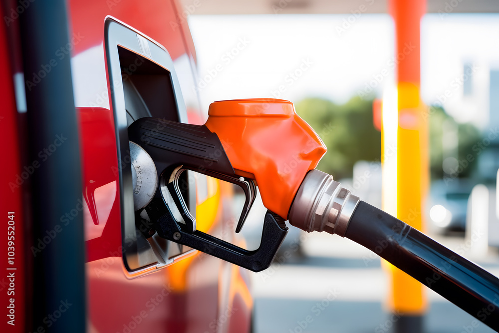 Fuel station sign displaying regulatory certifications for safe and ...