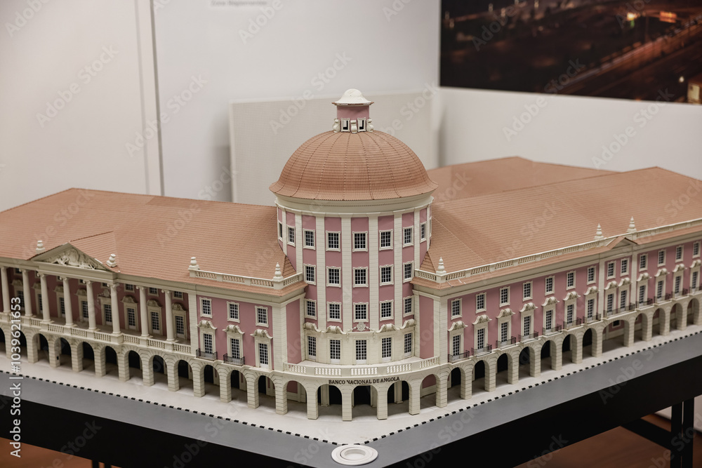 Luanda, Angola - May 17, 2024: Detailed architectural model of the ...