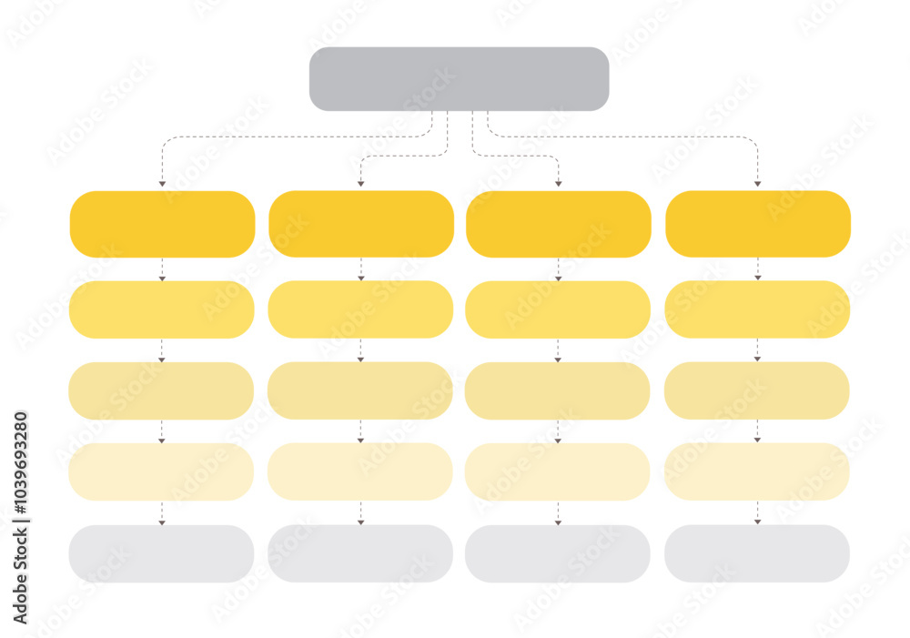 Vector De Stock Infographic Flowchart Workflow Diagram Organization Chart Adobe Stock