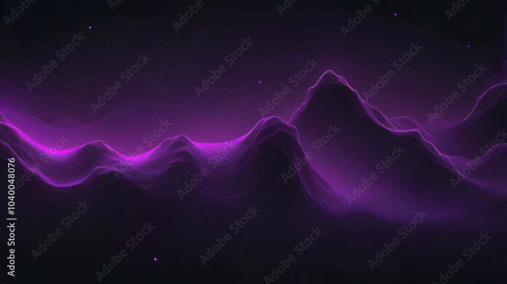 neon purple, black glowing grainy gradient background noisy texture ...