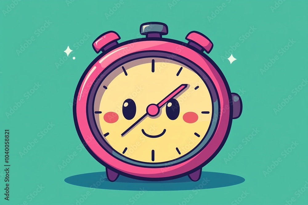 Cute Cartoon Smartwatch with Countdown Timer Animation for Digital ...