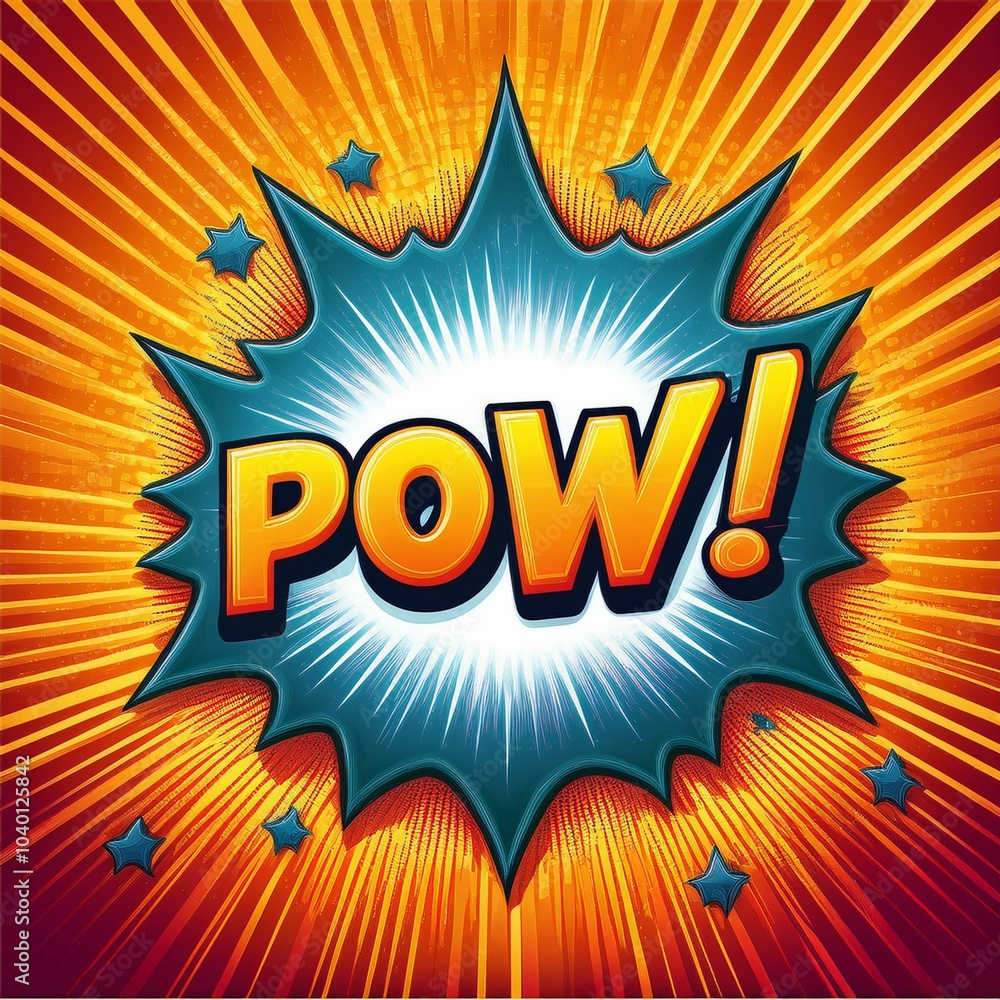fun pop art background with pow text explosion theme dynamic visuals ...