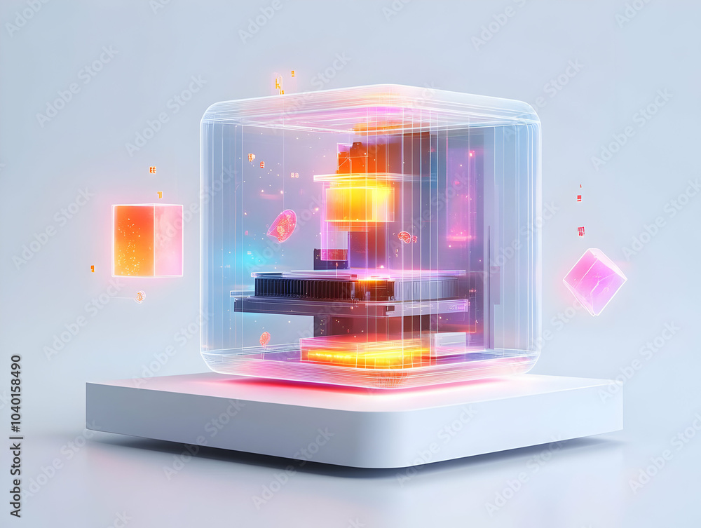 Flat Holographic 3D Printer with Floating Design Concepts, Tracking ...