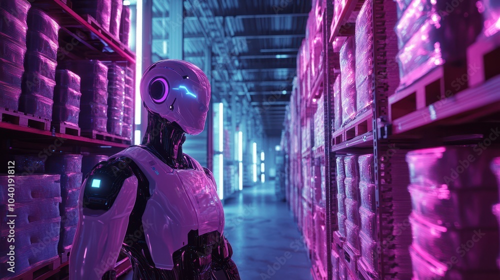 smart warehouse with artificial intelligence, without human ...