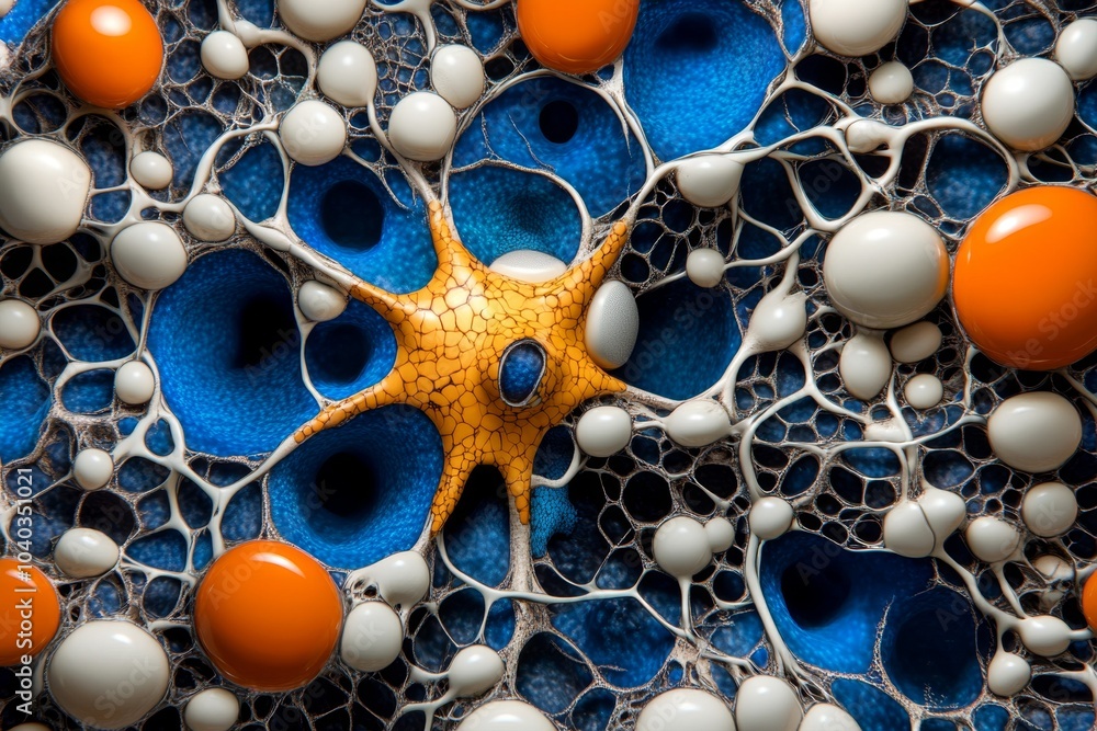 Fluid mosaic model of the cell membrane, with detailed phospholipids ...