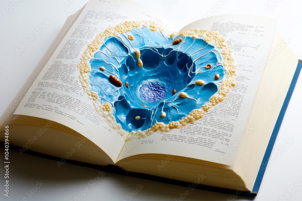 Vintage biology textbook illustration of a cell membrane, with classic ...