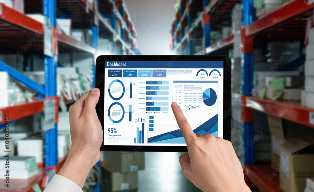 Business data dashboard provide business intelligence analytic for ...