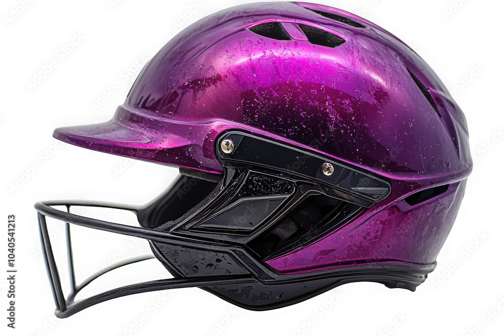 Purple Cricket Helmet isolated on transparent background, png file, no ...