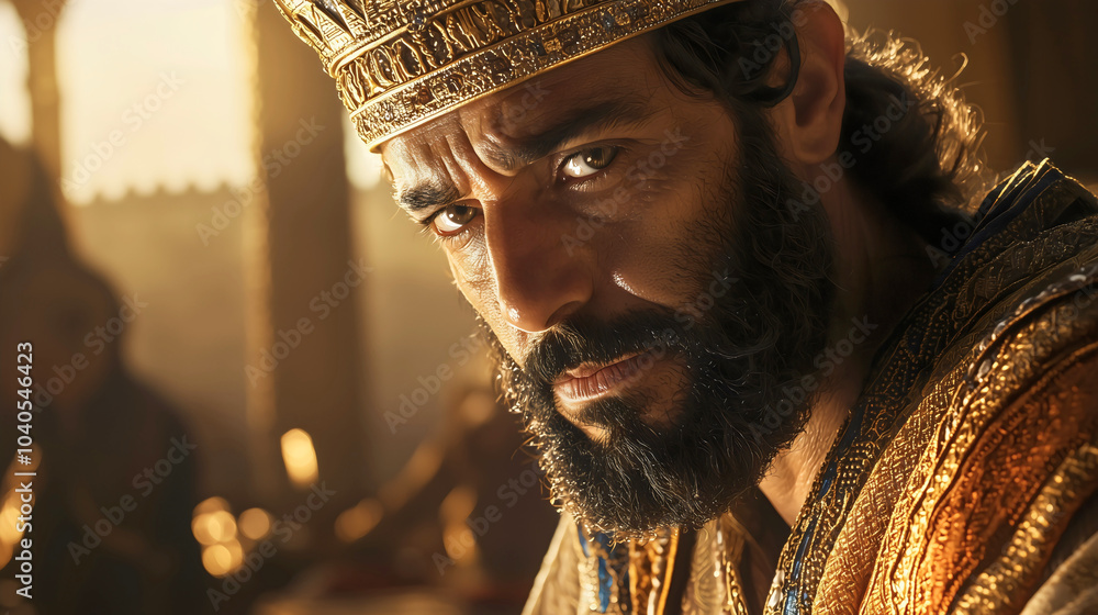 The end of King Hezekiah's reign in Israel, where he sits in his palace ...
