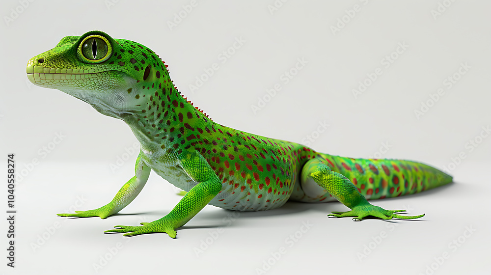 wildlife illustration, i need a realistic full-body side view of a ...