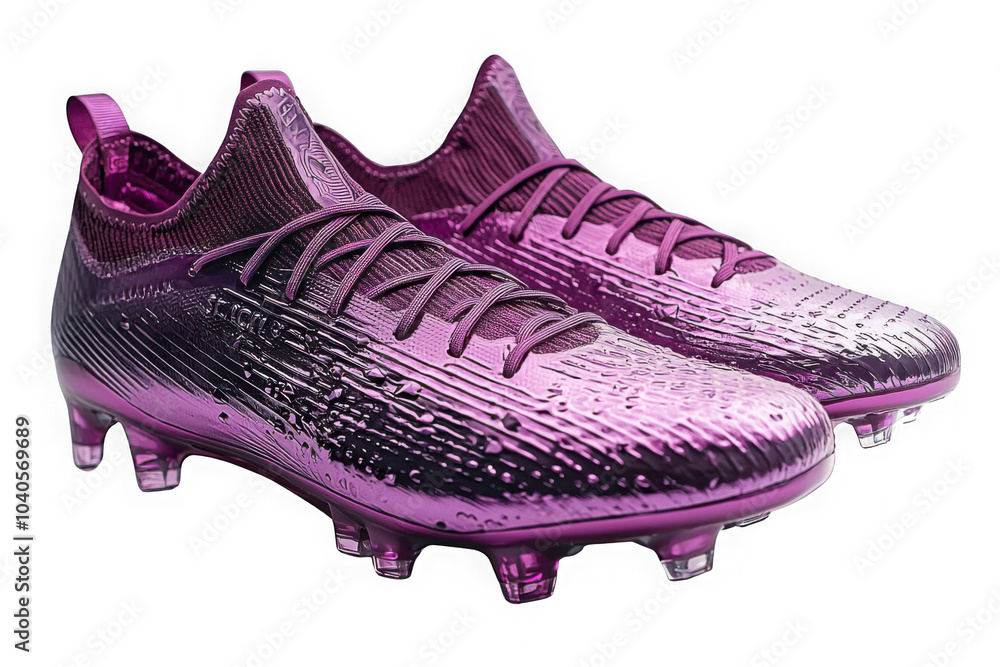Purple Soccer Cleats isolated on transparent background, png file, no ...