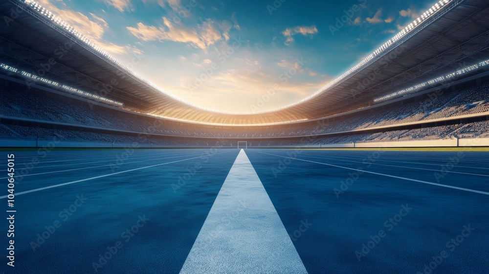 Futuristic and modern concept design for an olympic sports stadium ...