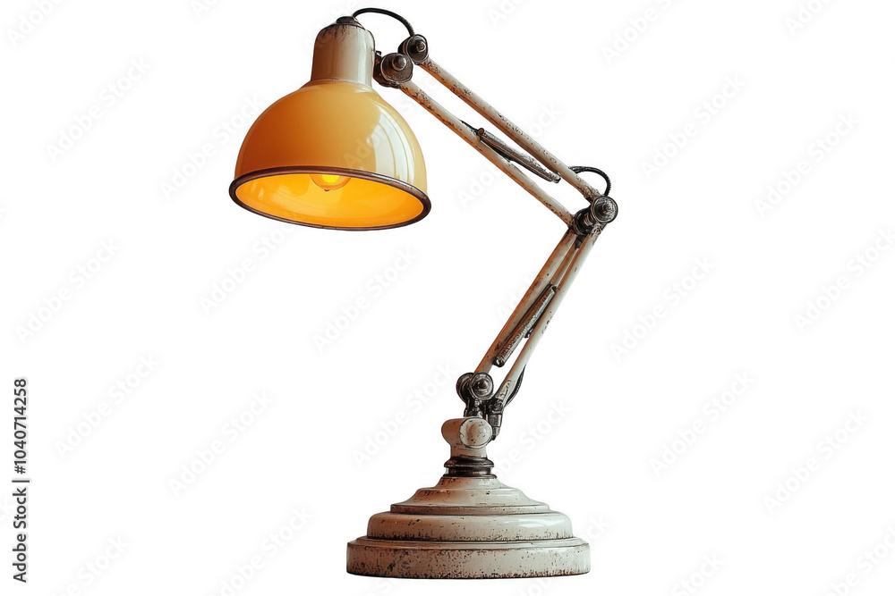 Grey desk lamp isolated on transparent background, png file, no ...