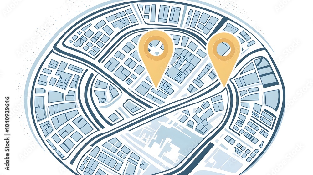 Circular Map with Expanding Arrows Visualizing Strategic Planning ...