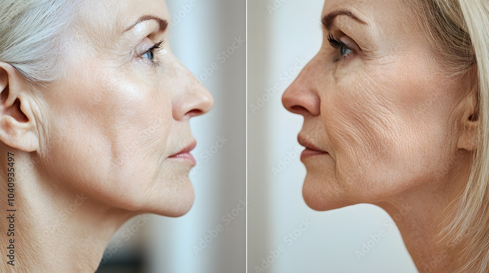 An infographic explaining the effects of facelifts on aging signs ...