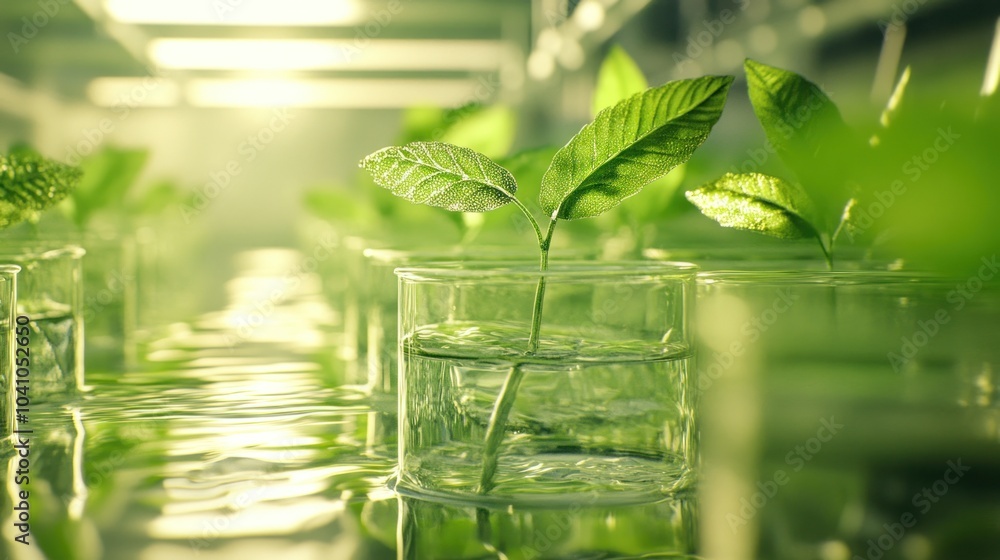 Artificial photosynthesis process occurring in a controlled lab ...