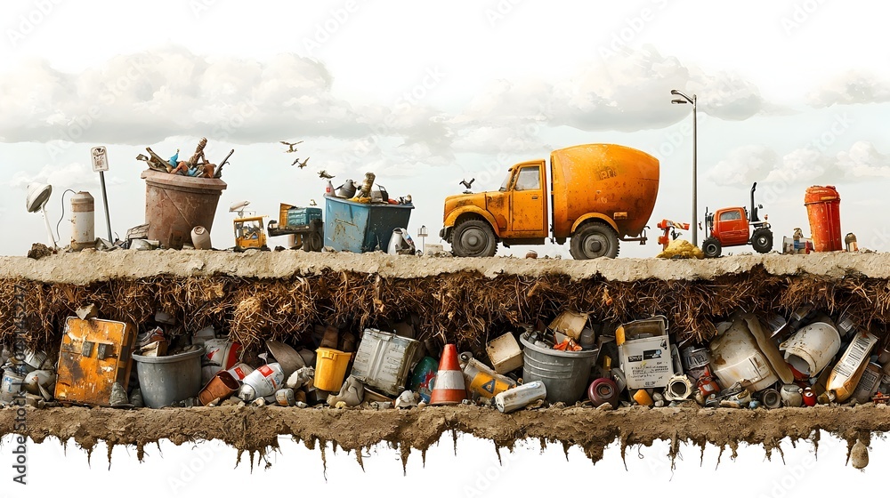 Revealing the Layers of Waste A Cross Section of a Landfill s ...