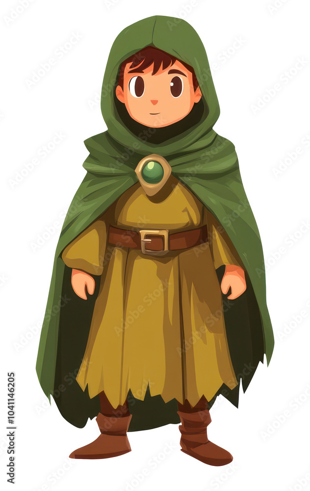 Medieval game character, cartoon 2D style, transparent background ...