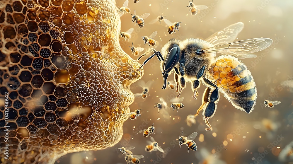 Ilustración de Stock depicting a cross section of the mind represented ...