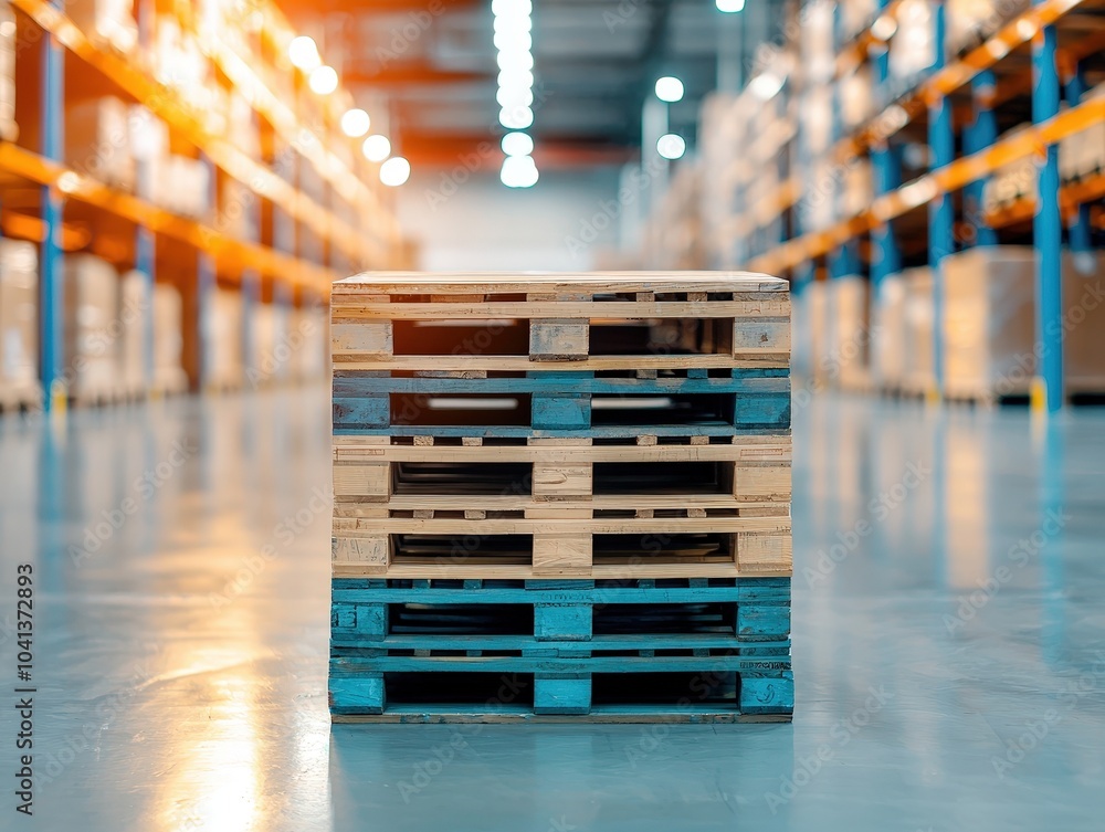 Optimizing streamlined warehouse operations with efficient cargo pallet logistics at gigapixel ...