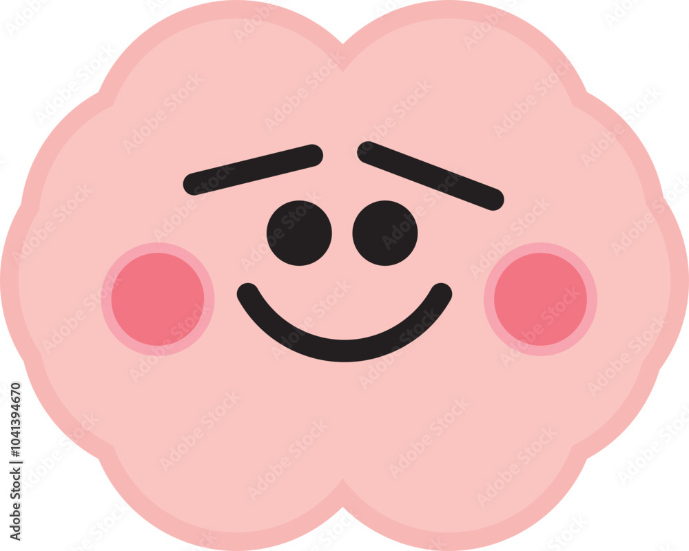 Happy Brain Cute 2D Character or Illustration | Useful for describing ...